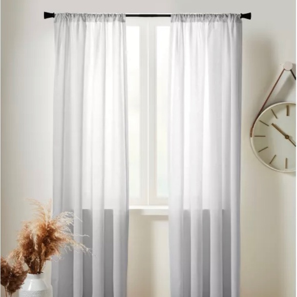 Accents | Studio 3b Delray 84inch Sheer Linen Window Curtain Panel In ...